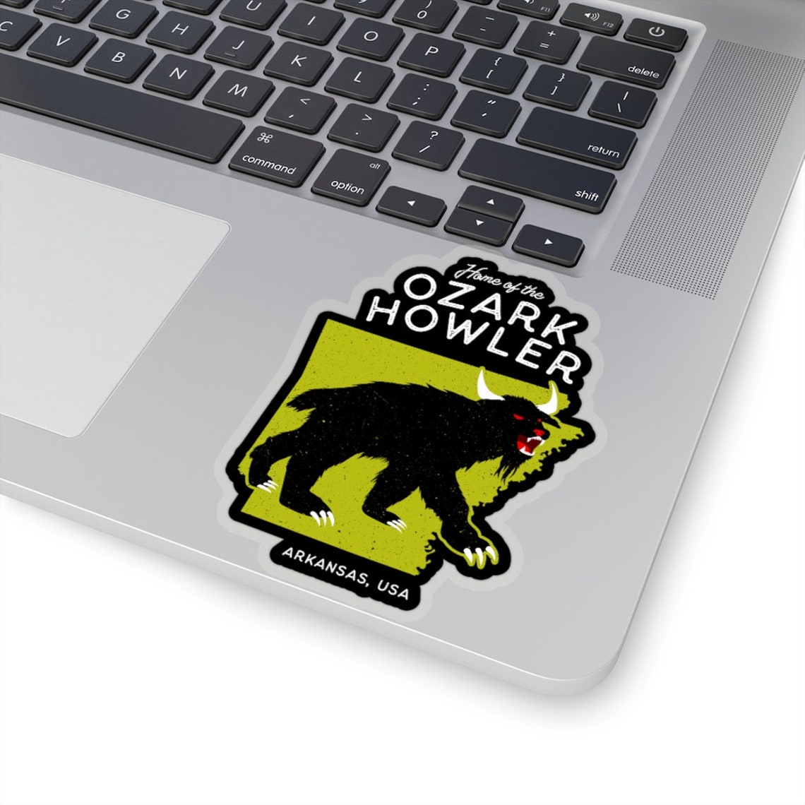 Home of the Ozark Howler Arkansas USA // Cryptid Sticker - Etsy