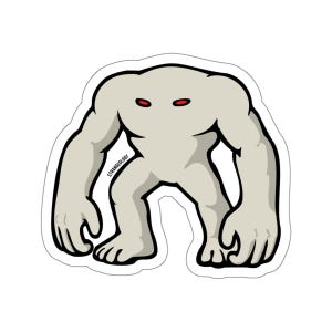 Grafton Monster Die-cut Stickers, West Virginia, Cryptid, Folklore ...