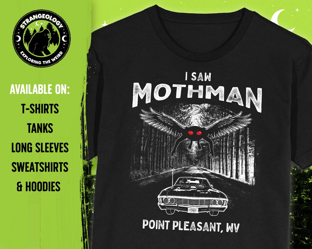 I Saw Mothman Point Pleasant WV / T-shirts Tank Tops - Etsy