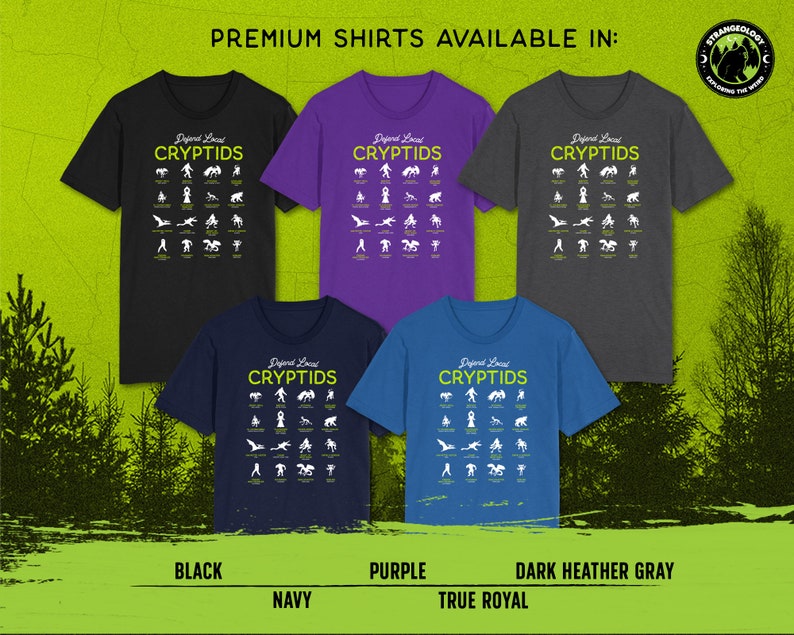 Defend Local Cryptids T-shirt: Cryptozoology Gift - Etsy