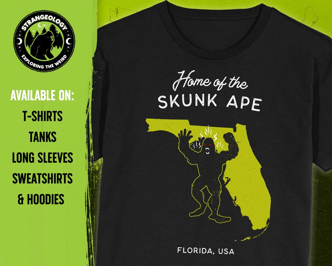 Skunk Ape T-shirt: Florida Cryptid, Cryptozoology Gift - Etsy