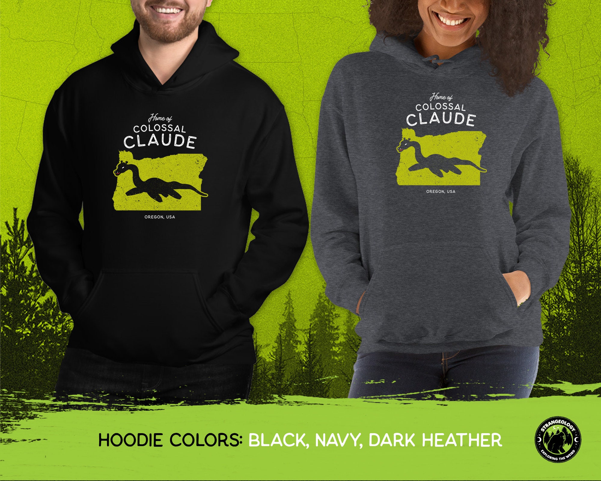 Home of Colossal Claude Oregon USA // Unisex T-shirts - Etsy