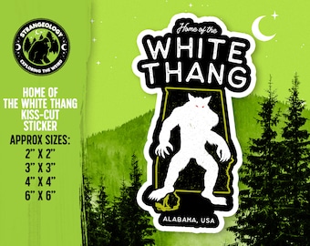 Home of Colossal Claude Oregon USA // Cryptid Sticker - Etsy