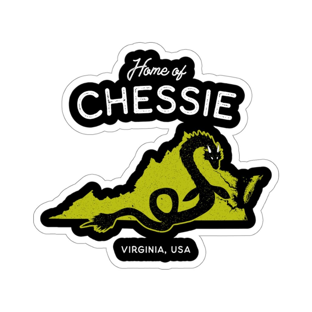 Home of Chessie Virginia USA // Cryptid Sticker Merch | Etsy