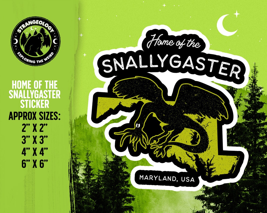 Home of the Snallygaster - Maryland, USA // Cryptid Sticker, Merch ...