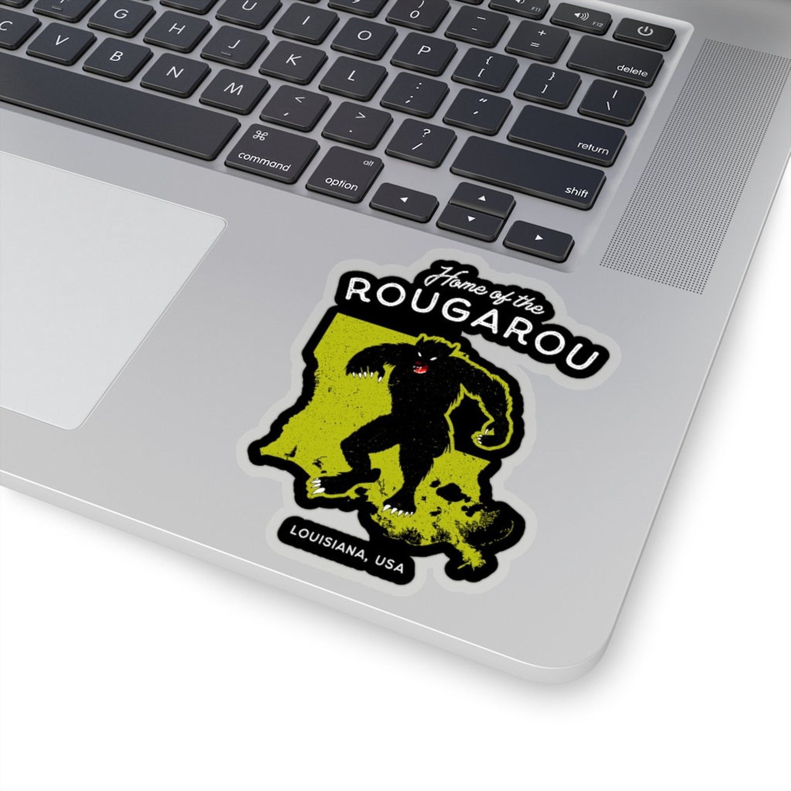 Home of the Rougarou Louisiana USA // Cryptid Sticker - Etsy