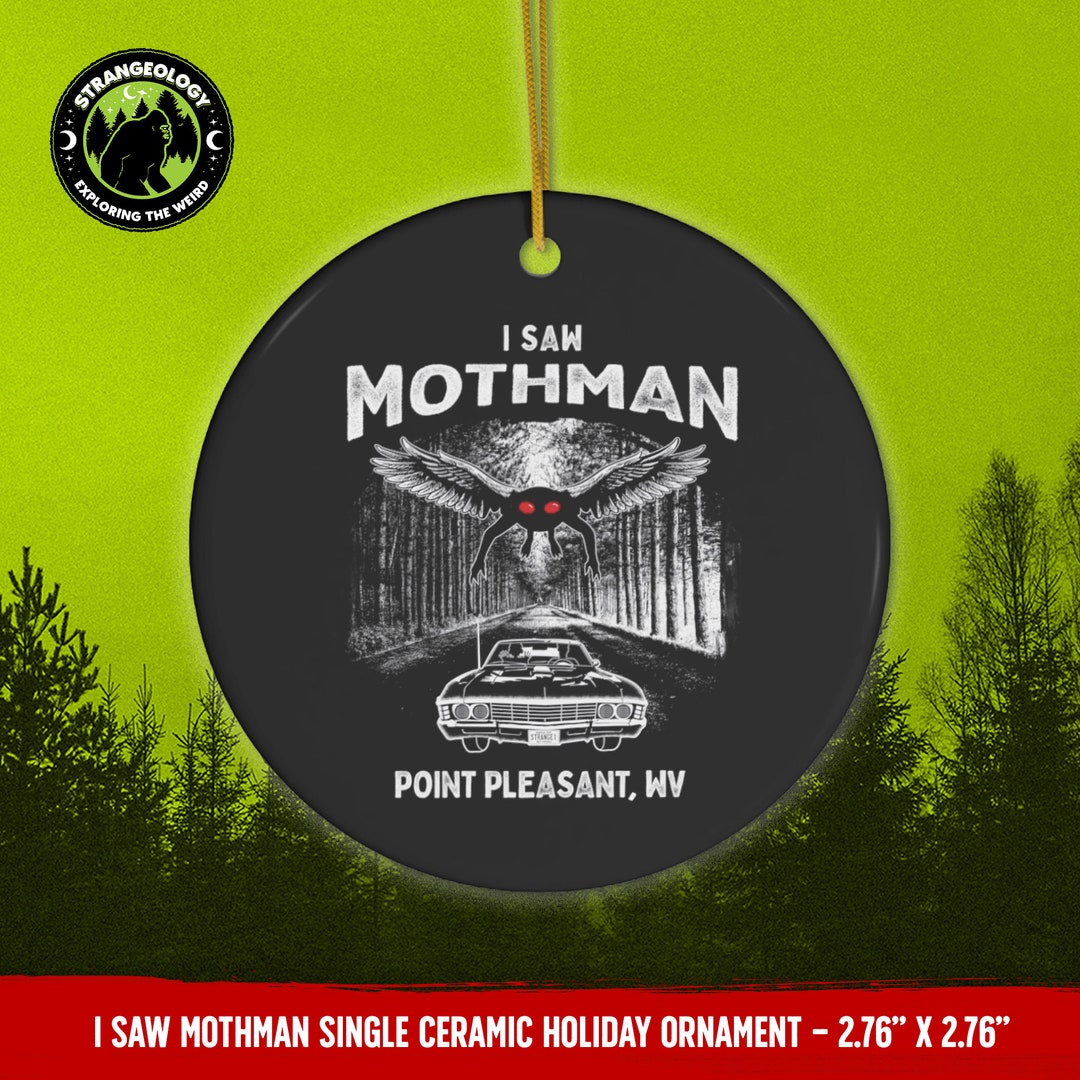 Mothman Christmas Ornament: Point Pleasant, WV Ceramic Cryptid Gift - Etsy