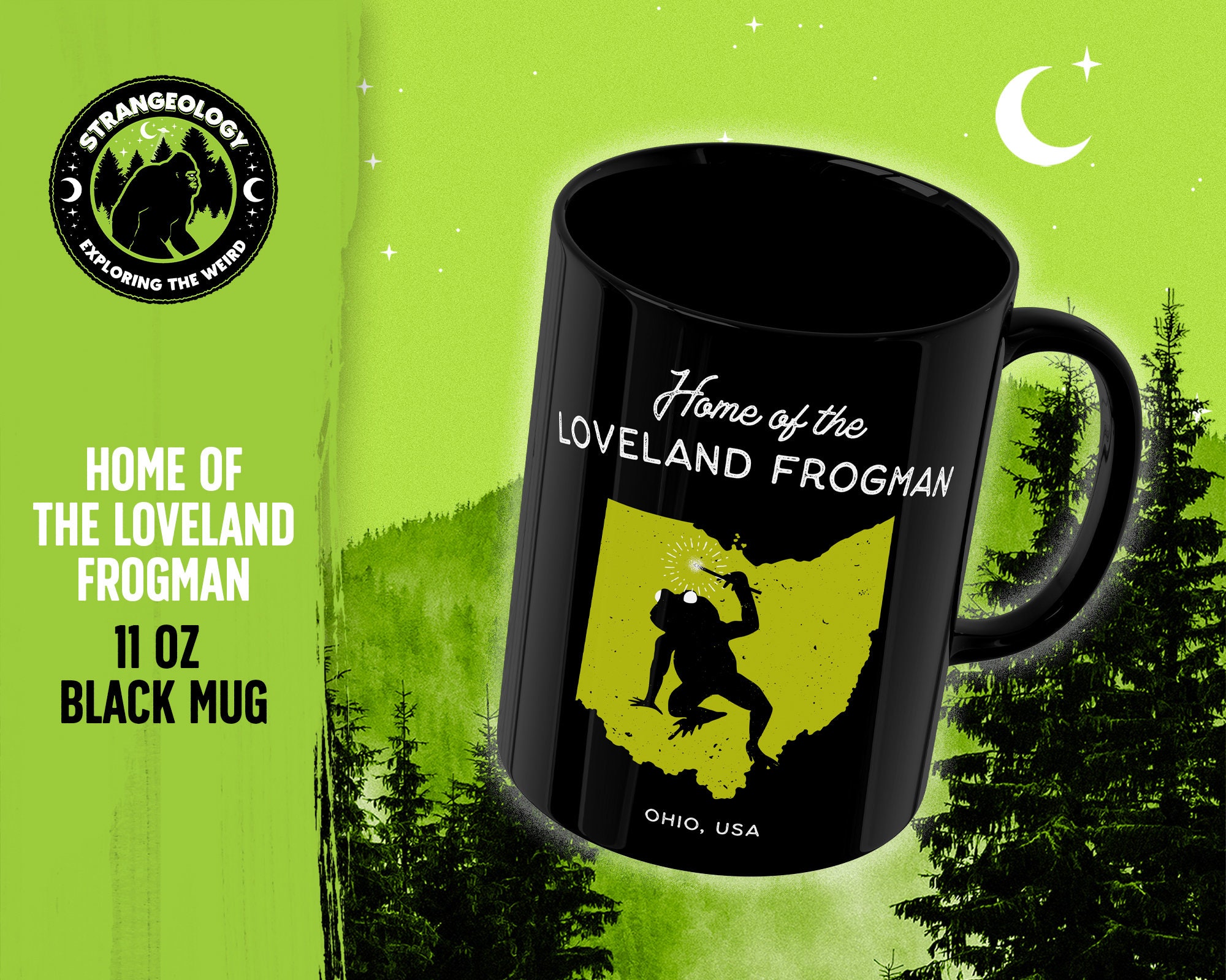 Home of the Loveland Frogman Ohio USA // Coffee & Tea 11oz - Etsy