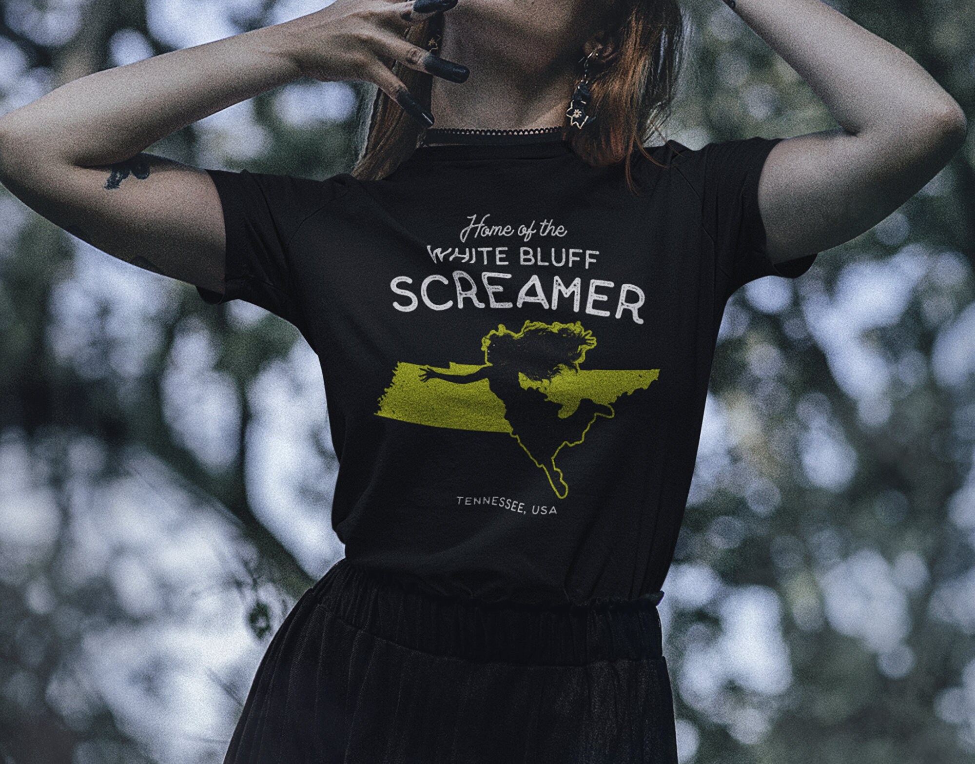 White Bluff Screamer Shirt: Tennessee Cryptid, Unisex Design - Etsy