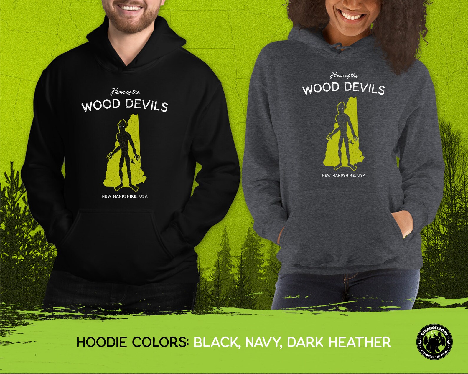 Home of the Wood Devils New Hampshire USA // Unisex - Etsy