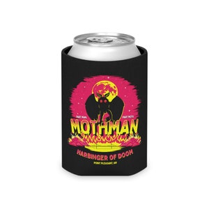 Mothman Can Cooler: Cryptid Cryptozoology Drink Accessory - Etsy