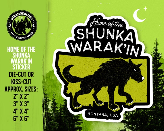 Home of the Shunka Warak'in Wolf Montana USA // Cryptid | Etsy UK