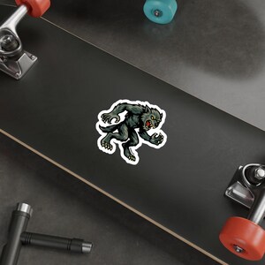 Die-cut Stickers, Dogman Werewolf Cryptid Paranormal Folklore Urban ...