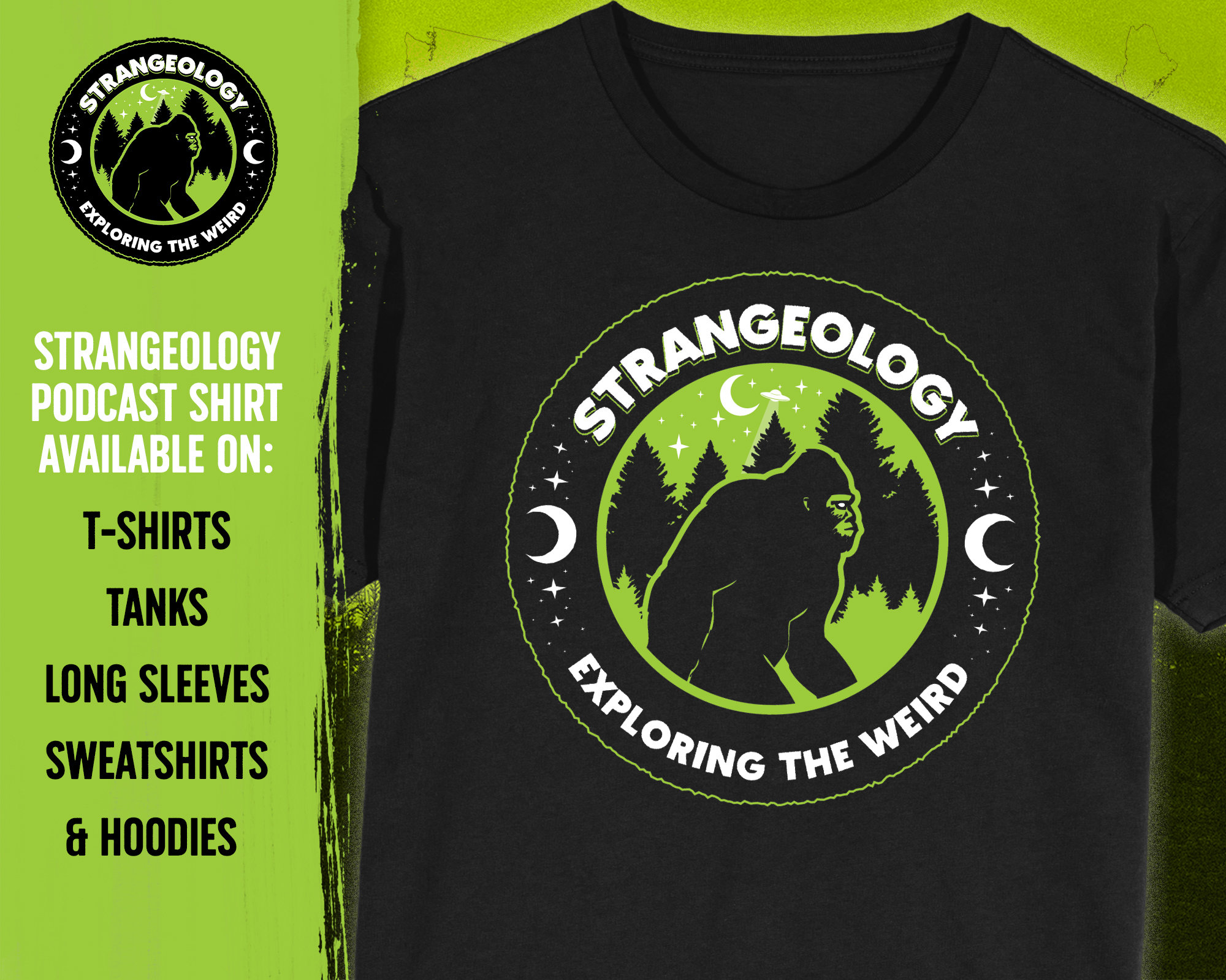 Strangeology Exploring the Weird Logo T-shirt // - Etsy