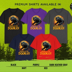 I Believe in Dogman Shirt: Cryptozoology Gift - Etsy