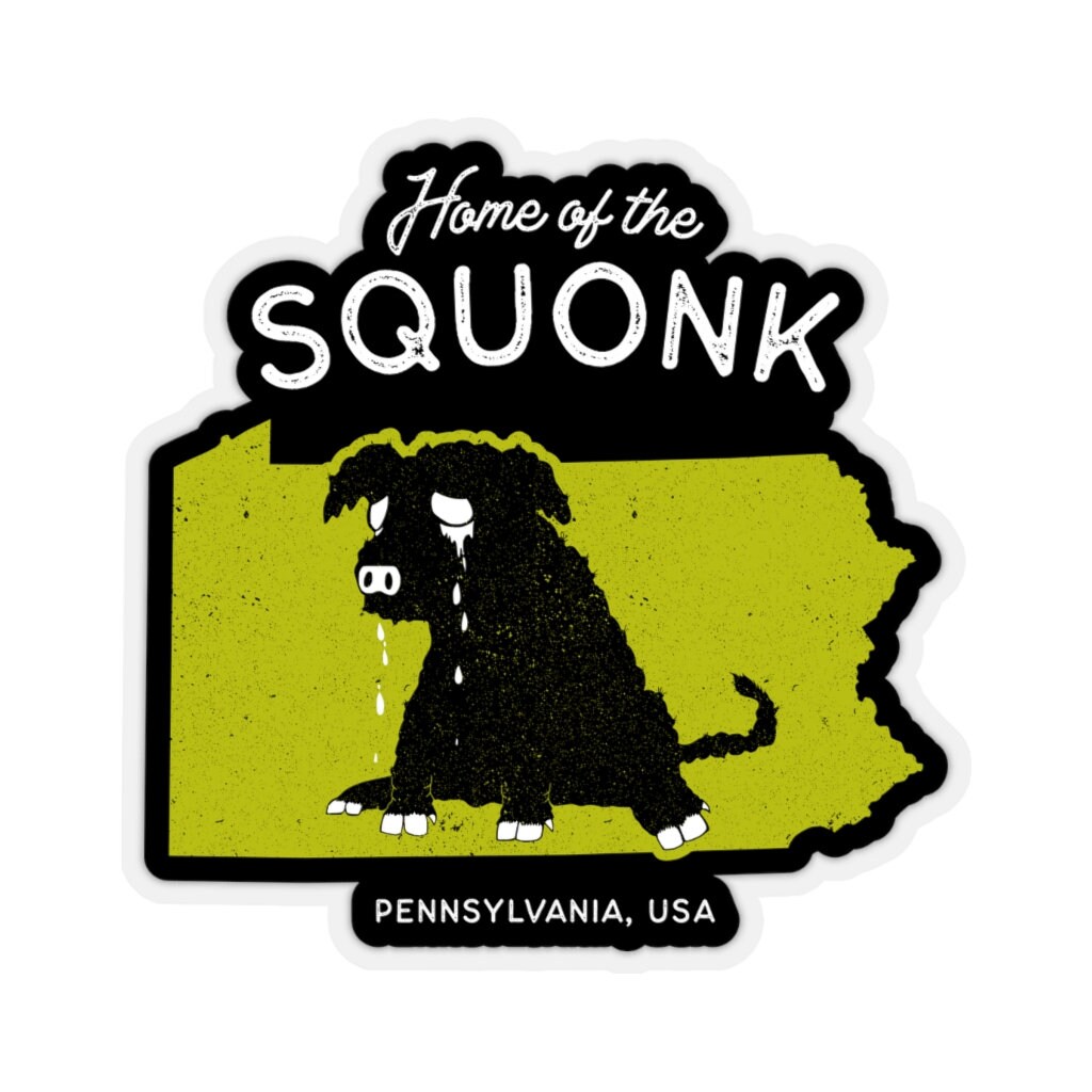 Home of the Squonk Pennsylvania USA // Cryptid Sticker - Etsy