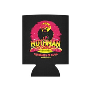 Mothman Can Cooler: Cryptid Cryptozoology Drink Accessory - Etsy