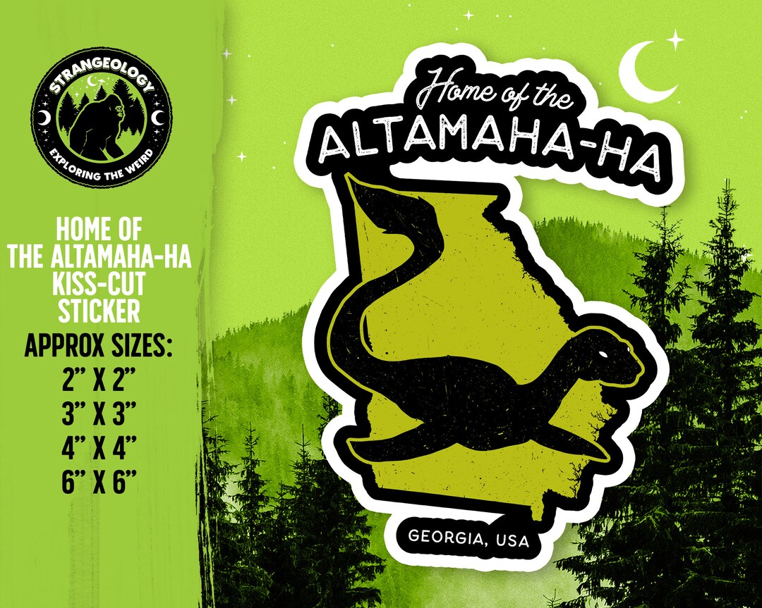 Home of the Altamaha-ha - Georgia, USA Cryptid // Cryptid Sticker ...