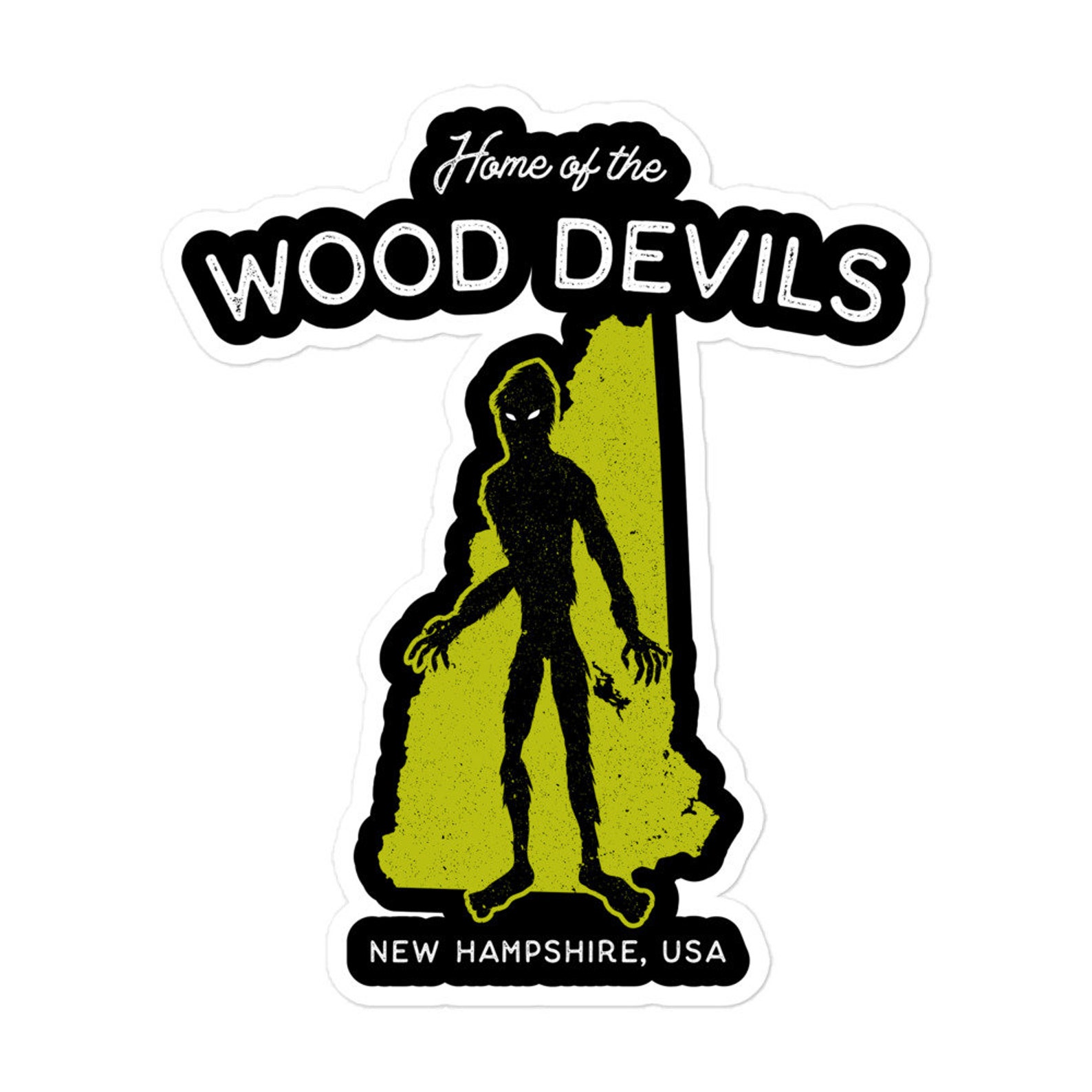 Home of the Wood Devils New Hampshire USA // Cryptid - Etsy