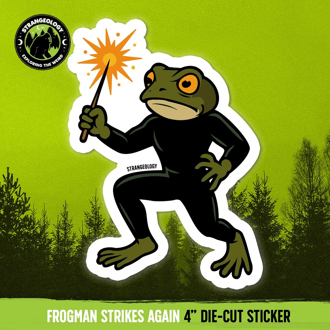 Loveland Frogman Sticker: Ohio Cryptid Decal - Laptop Sticker - Etsy UK