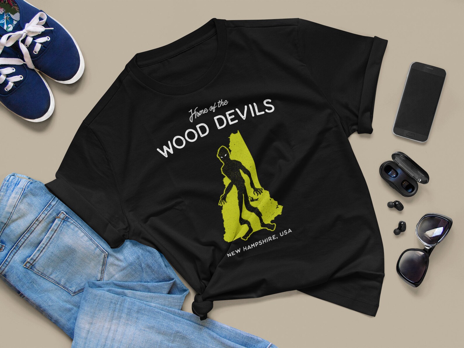 Home of the Wood Devils New Hampshire USA // Unisex - Etsy