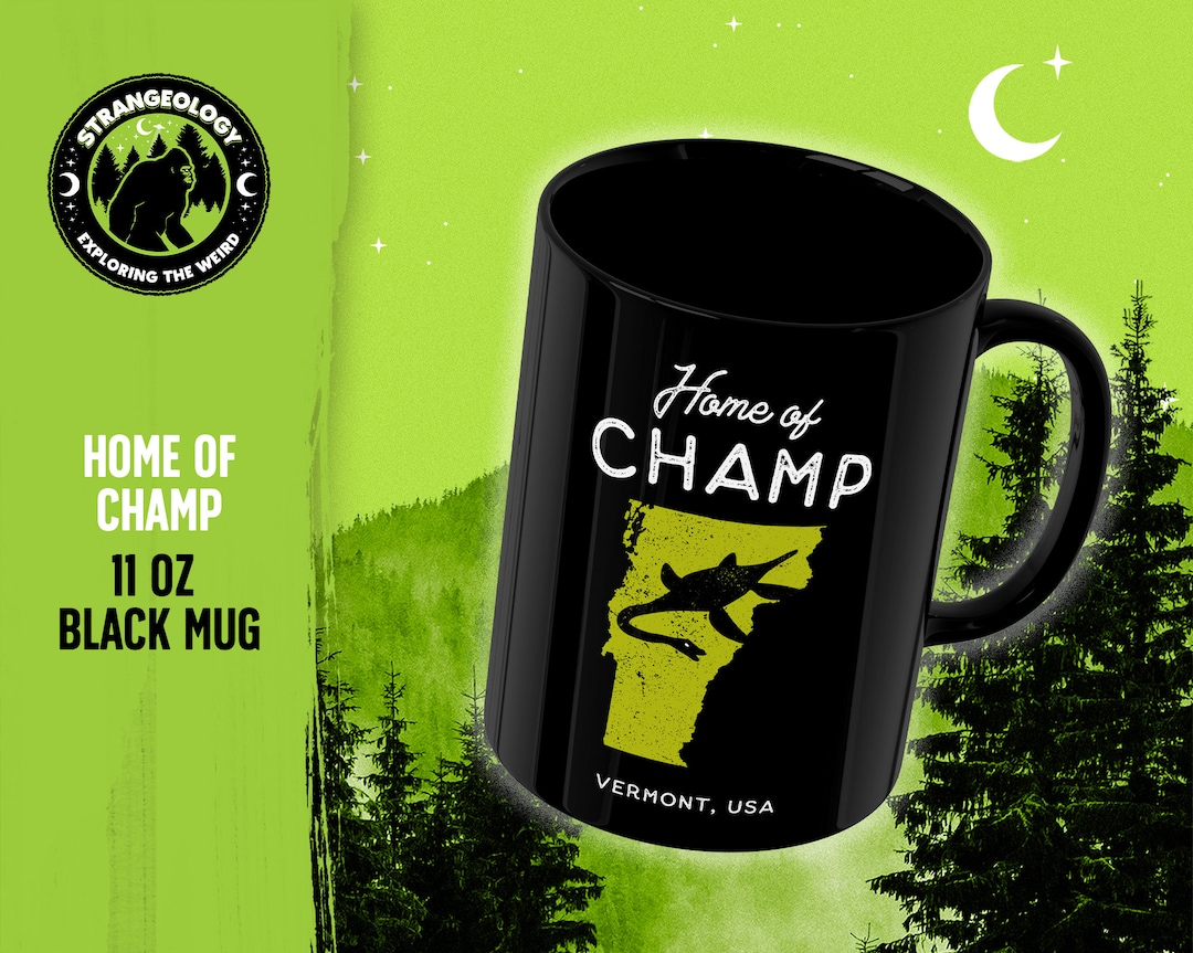 Home of Champ - Vermont USA // Coffee & Tea 11oz Mug, Cryptid ...