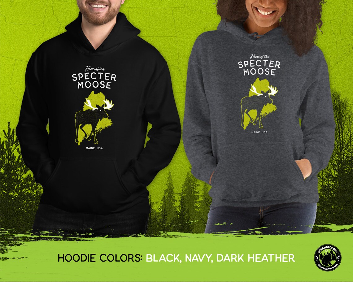 Specter Moose Maine T-shirt: Cryptid Art Gift - Etsy