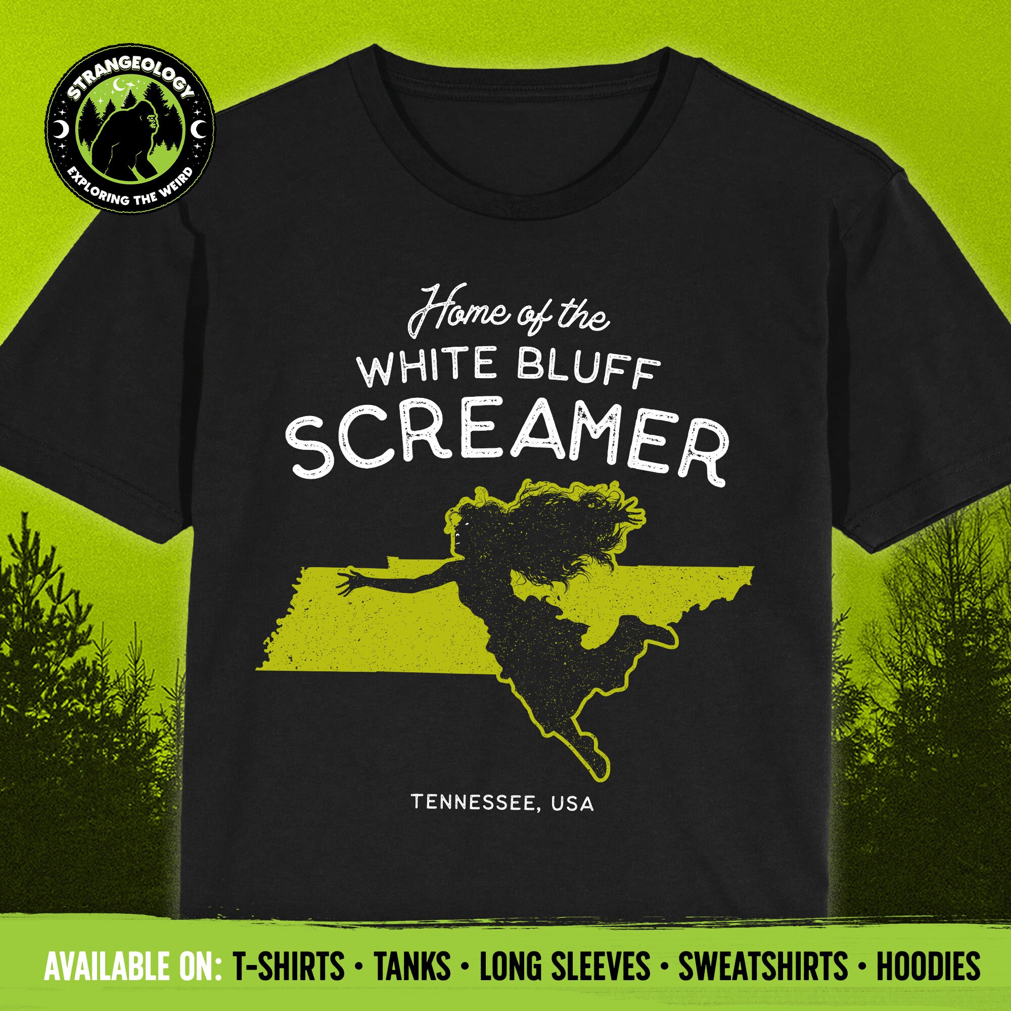 White Bluff Screamer Shirt: Tennessee Cryptid, Unisex Design - Etsy