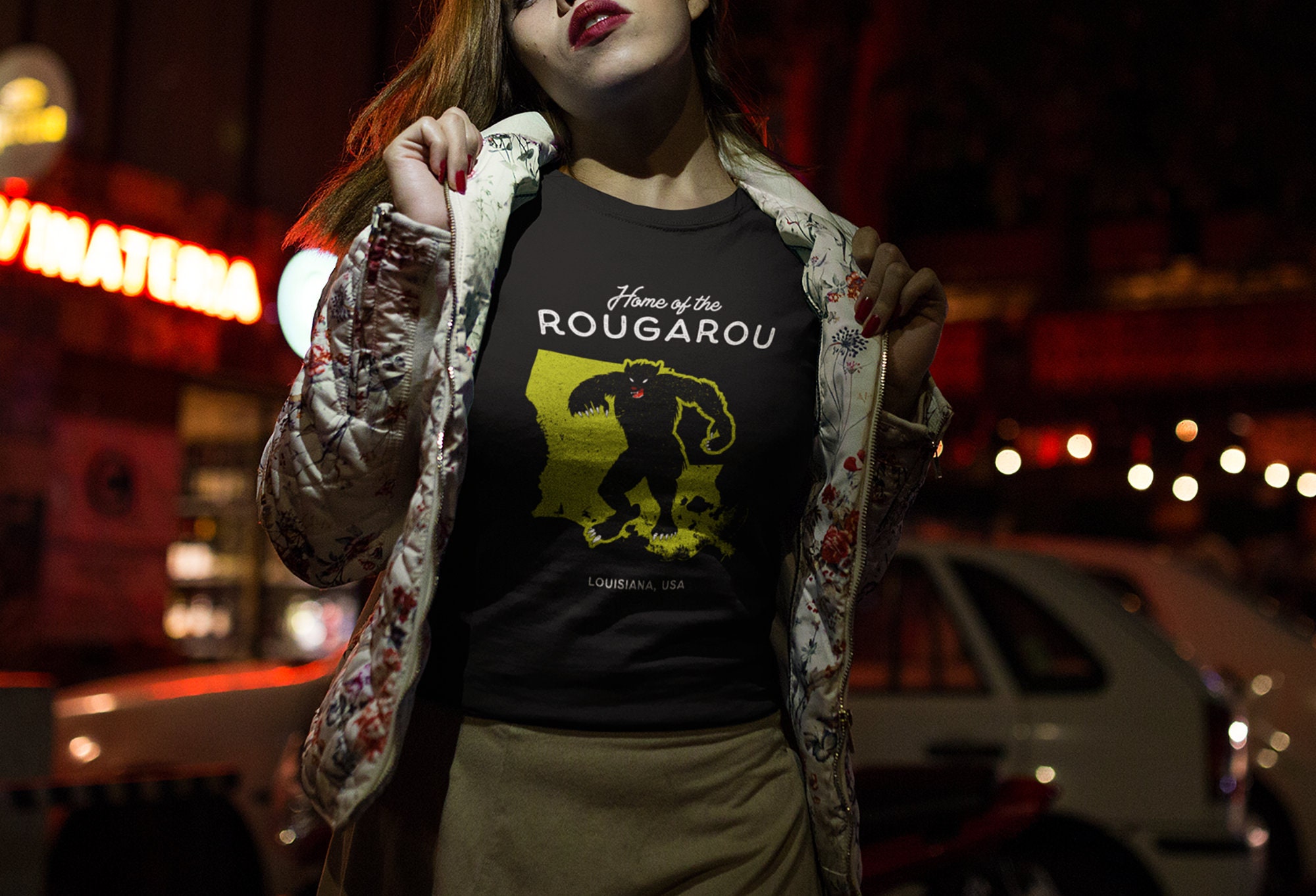 Home of the Rougarou Louisiana USA // Unisex T-shirts | Etsy