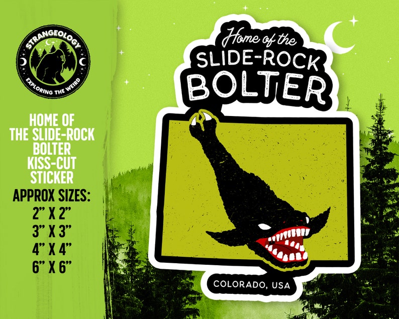 Home of the Slide-rock Bolter Colorado USA // Cryptid - Etsy