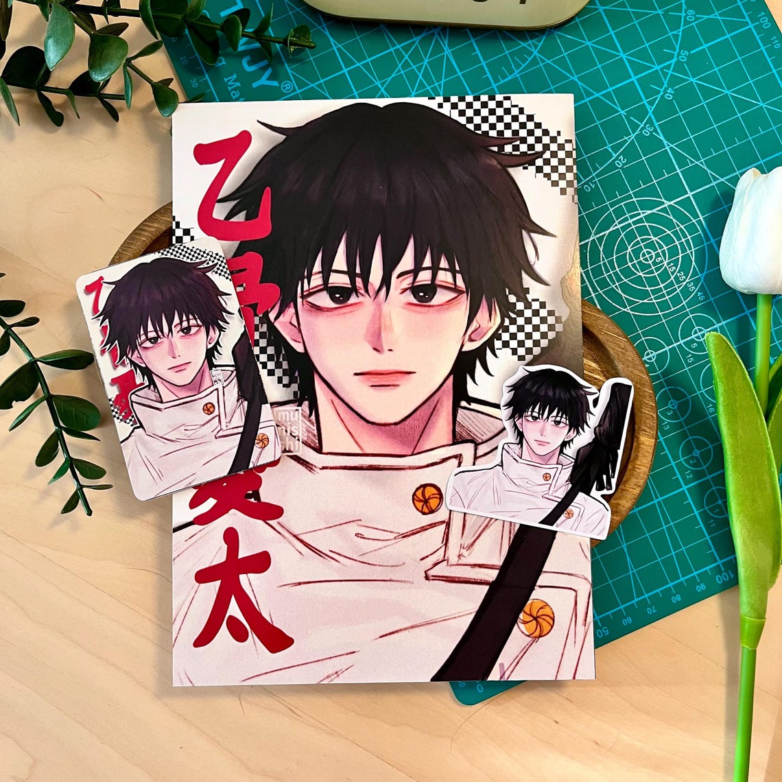 Sorcerers Yuta Photocard | Double-sided Anime Photocards | Anime Fanart ...