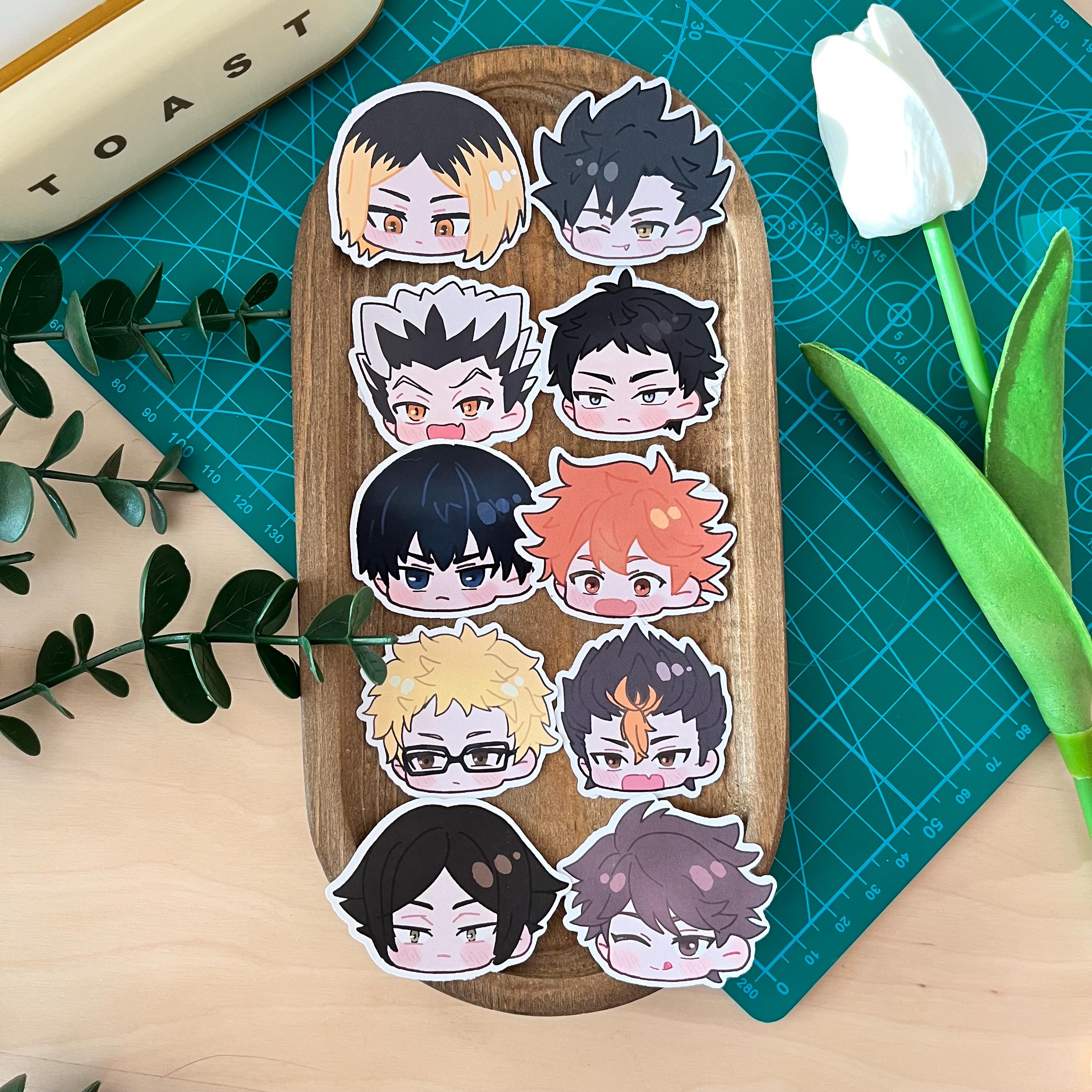 HQ Volleyball Chibi Anime Sticker | Kagehina, Kuroken, Bokuaka | Laptop ...