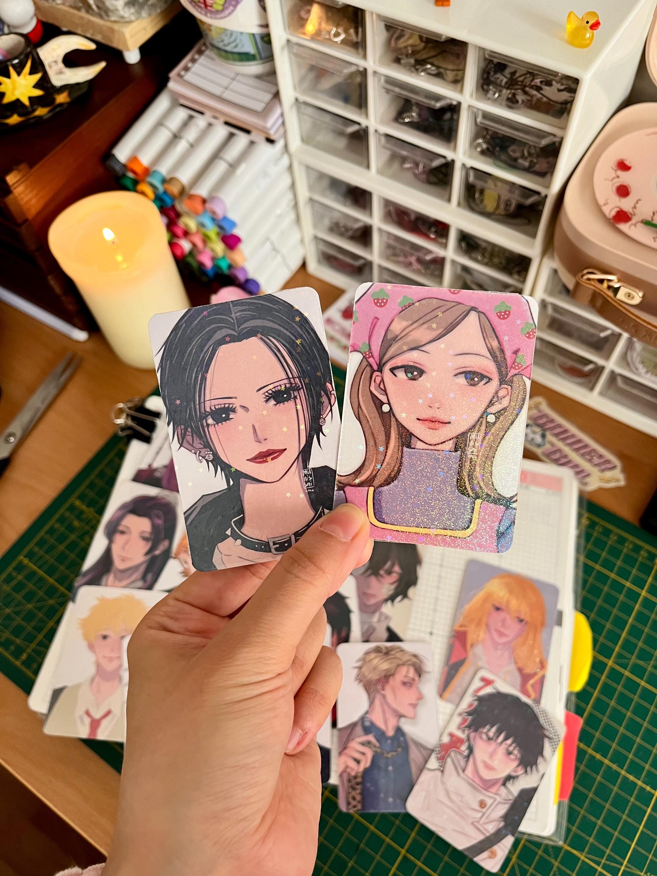 Anime Inspired Holographic Photocards | Double-sided Photocard, Anime ...