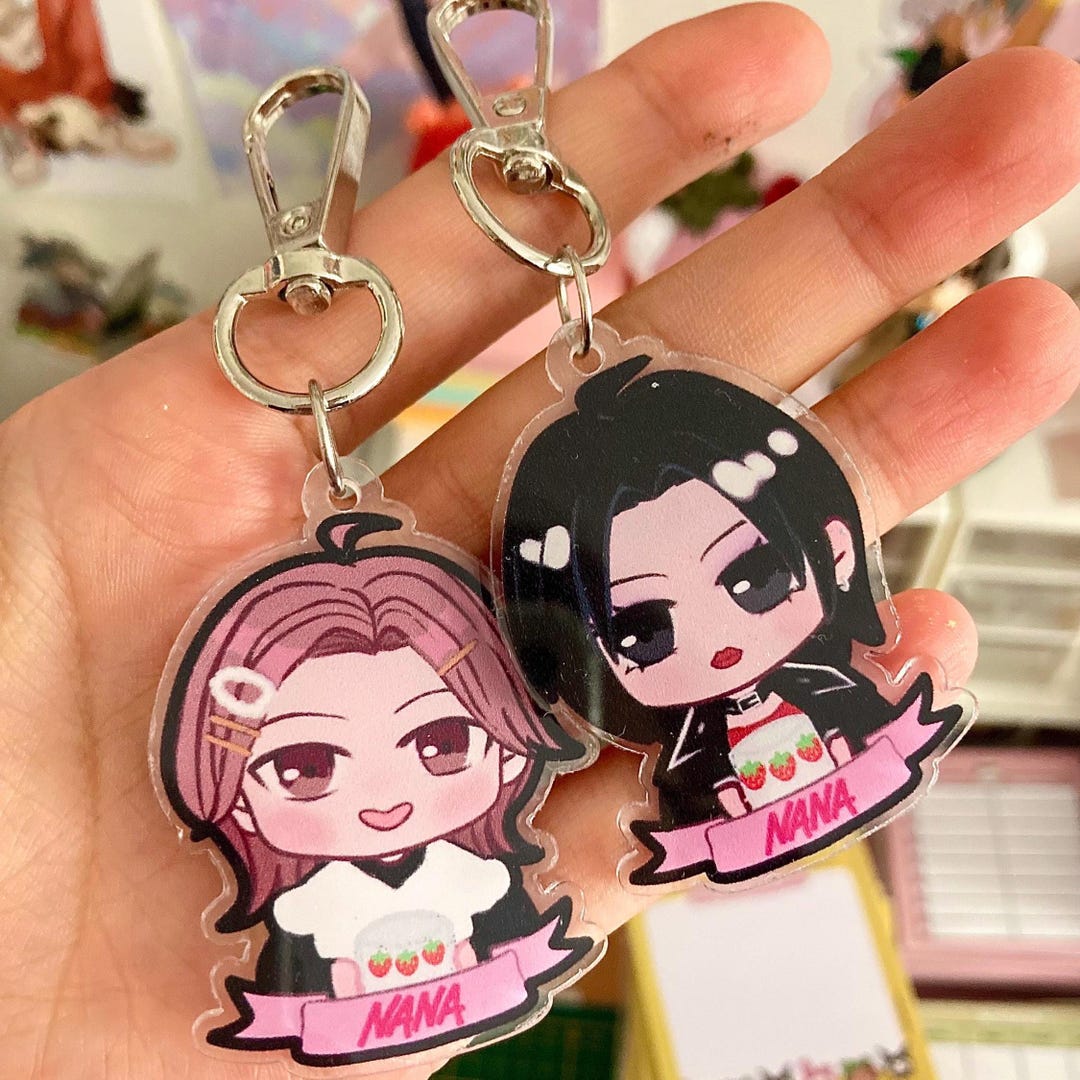 NANA Inspired Acrylic Keychain | Nana and Hachi Double Side Keychain ...