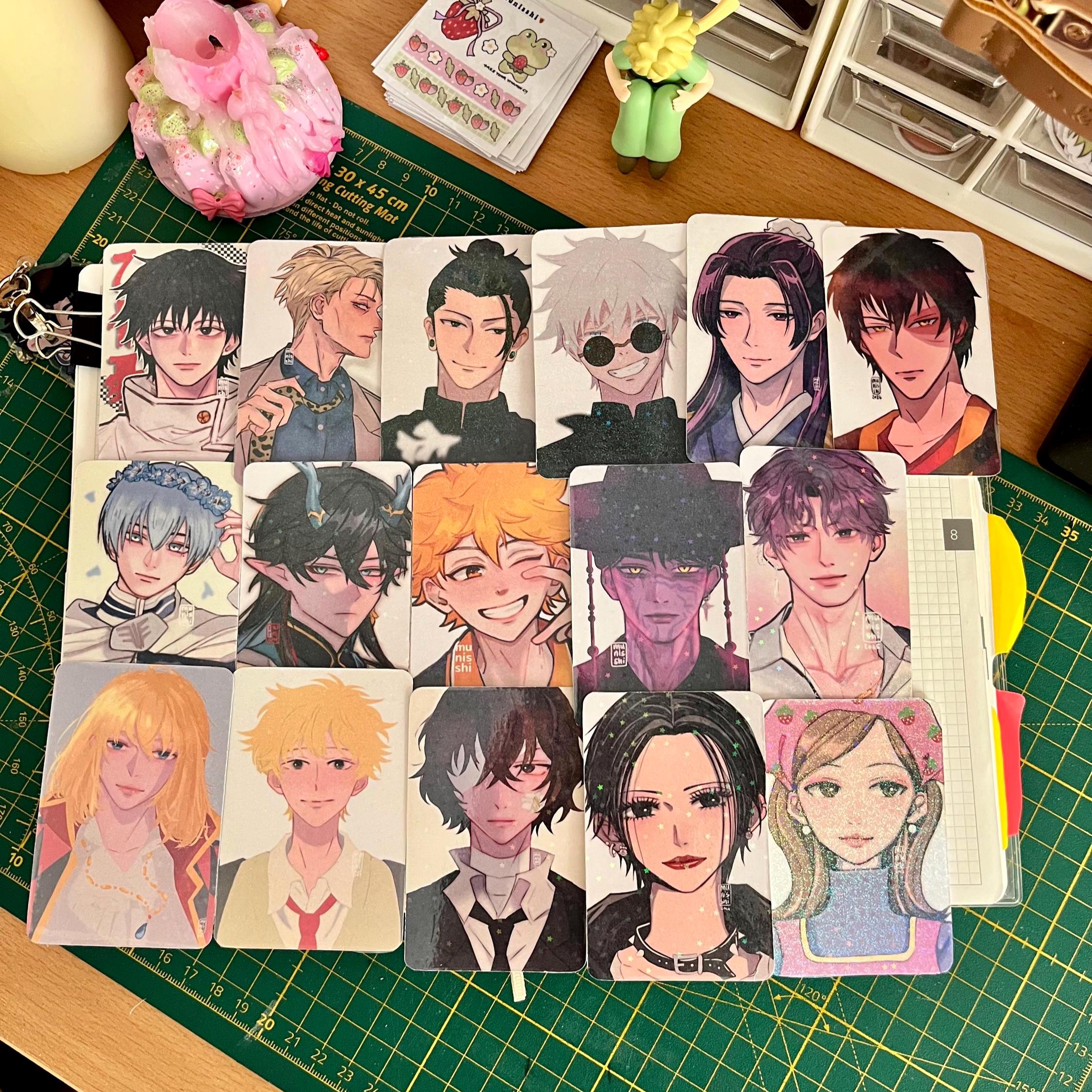 Anime Inspired Holographic Photocards | Double-sided Photocard, Anime ...