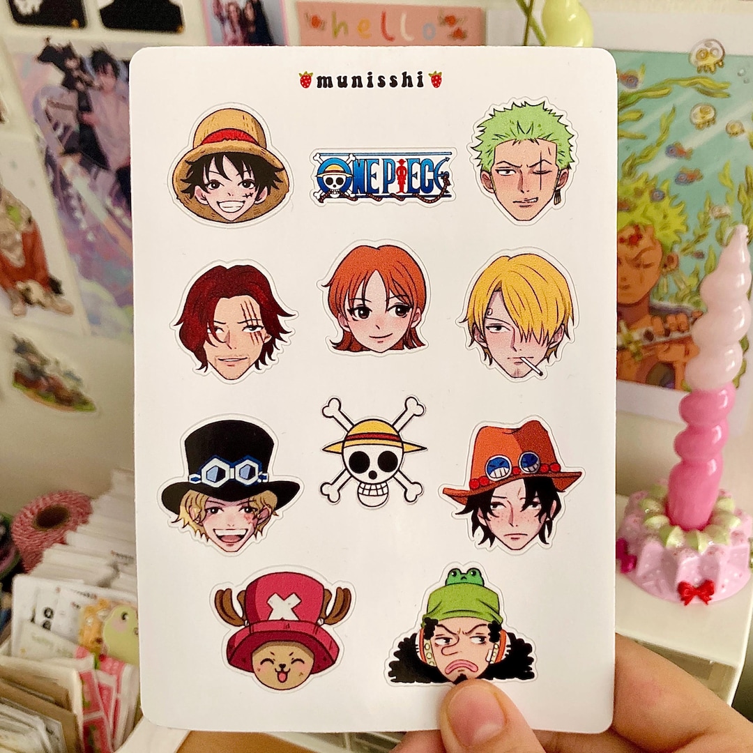 OP Pirates Sticker Sheet | Pirate Anime Stickers | Anime Inspired ...
