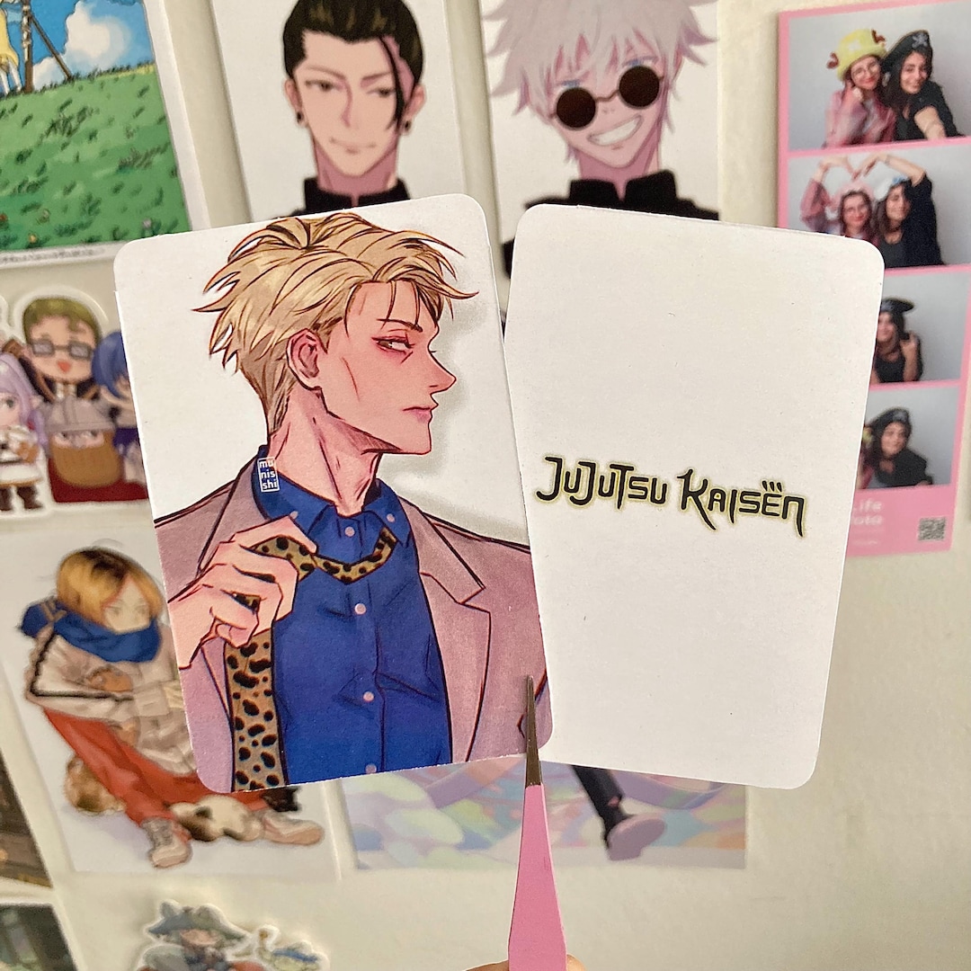 Anime Inspired Sorcerer Photocard | Double-sided Anime Photo Cards ...