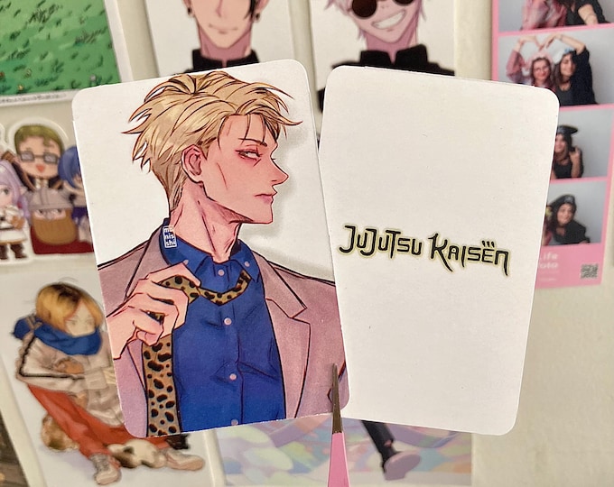 Anime Inspired Sorcerer Photocard | Double-sided Anime Photo Cards ...