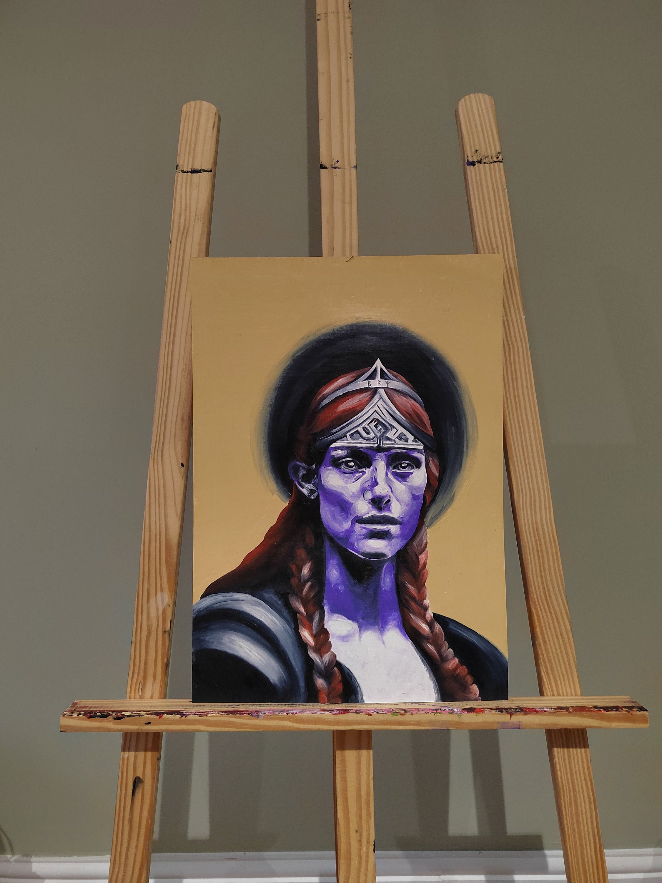 Freya Norse Goddess Original Oil Painting. Freyja, Goddess of Fertility ...