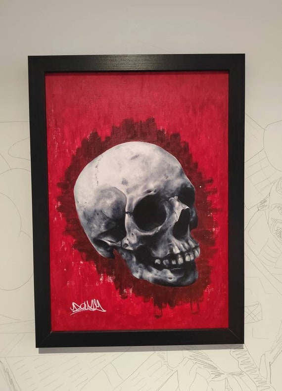 Realistic Skull Painting