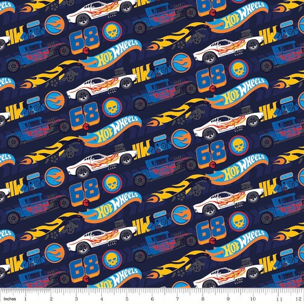 Hot Wheels Race Car Fabric - Etsy