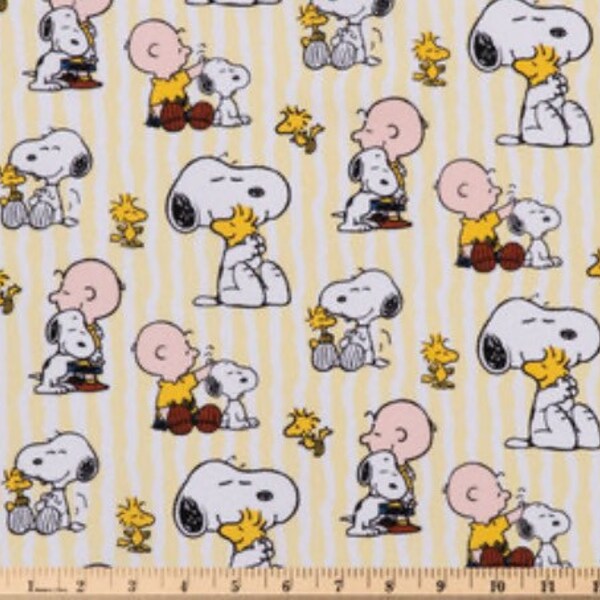Snoopy Cotton Fabric - Etsy