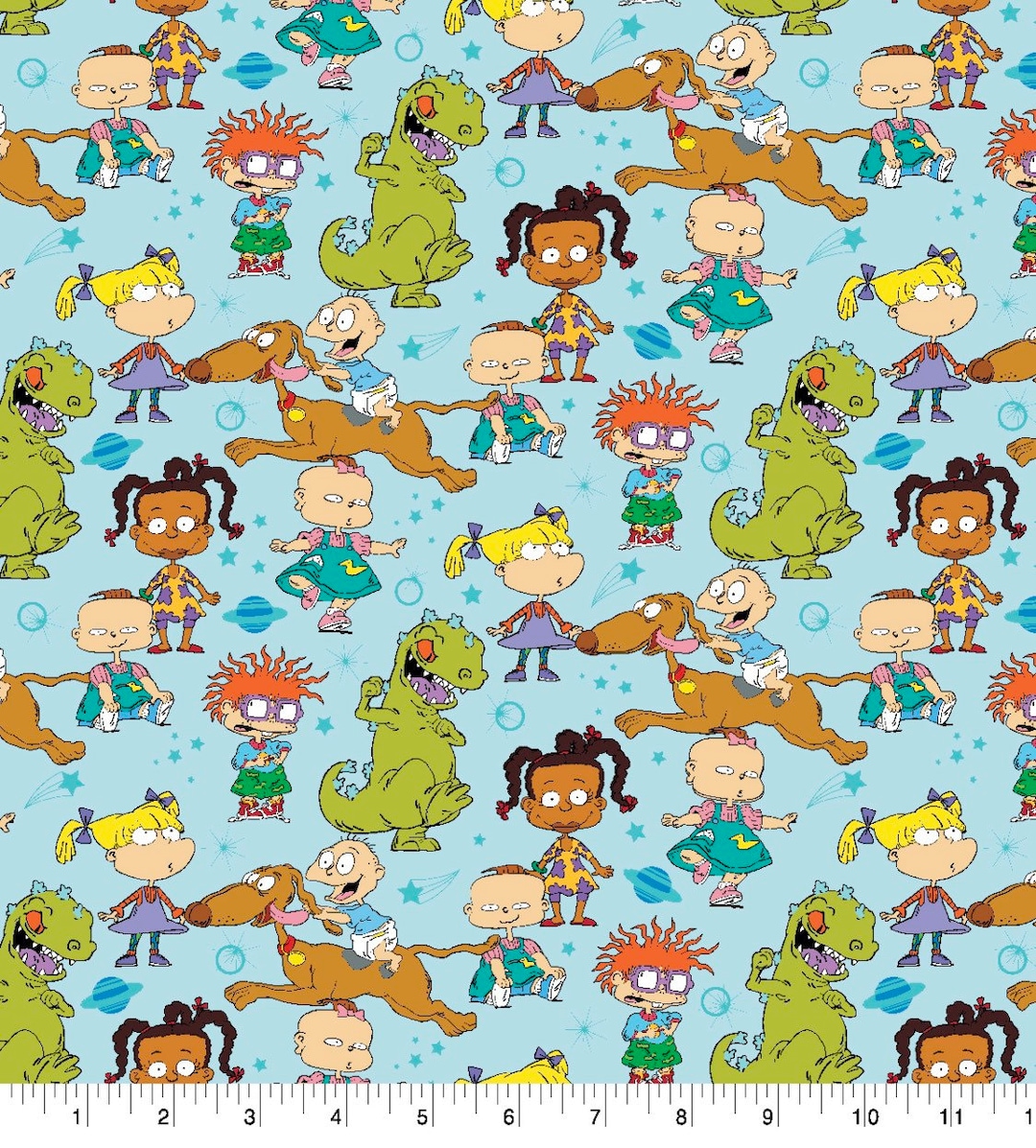 Rugrats Character Packed Cotton Fabric Cotton Fabric 1/4 Yard, 1/2 Yard ...