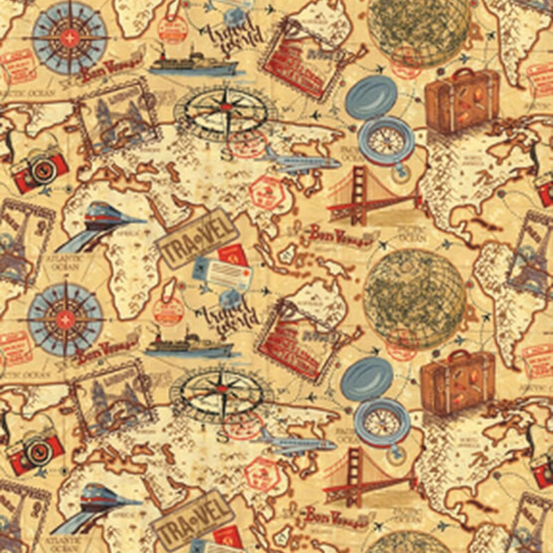 Travel Fabric - Etsy
