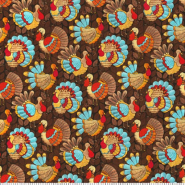 Thanksgiving Fabric - Etsy
