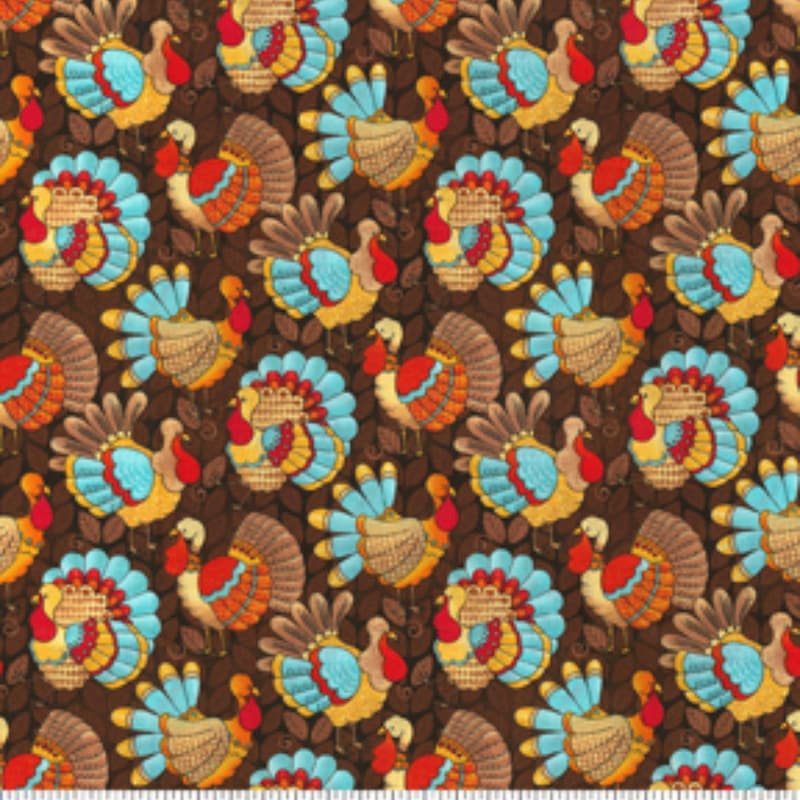 Thanksgiving Fabric - Etsy