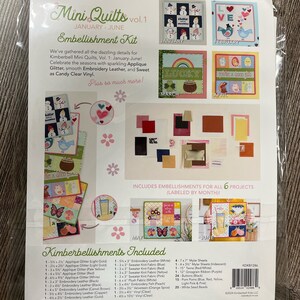 Kimberbell Mini Quilts Vol. 1 Embellishment Kit January June ...