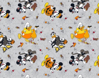 Cat, Ghosts & Floral Halloween Fabric- Fat Quarters - by the 1/2 Yard - 1/4 Yd, 1/2 Yd -100% ...
