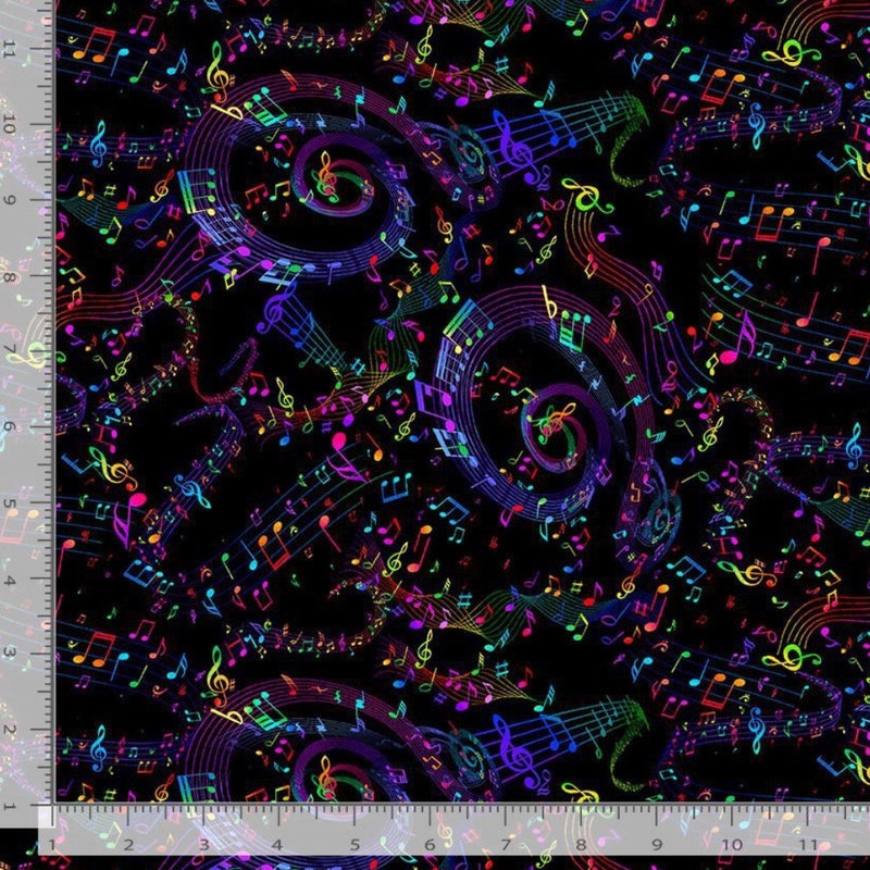 Music Note Fabric - Etsy