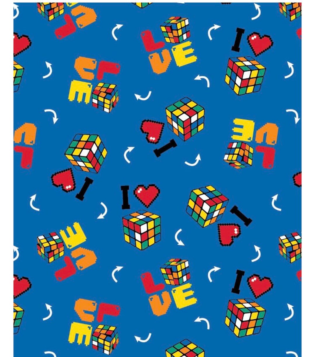 Rubiks Cube Fabric Fat Quarters 100% Cotton - Etsy